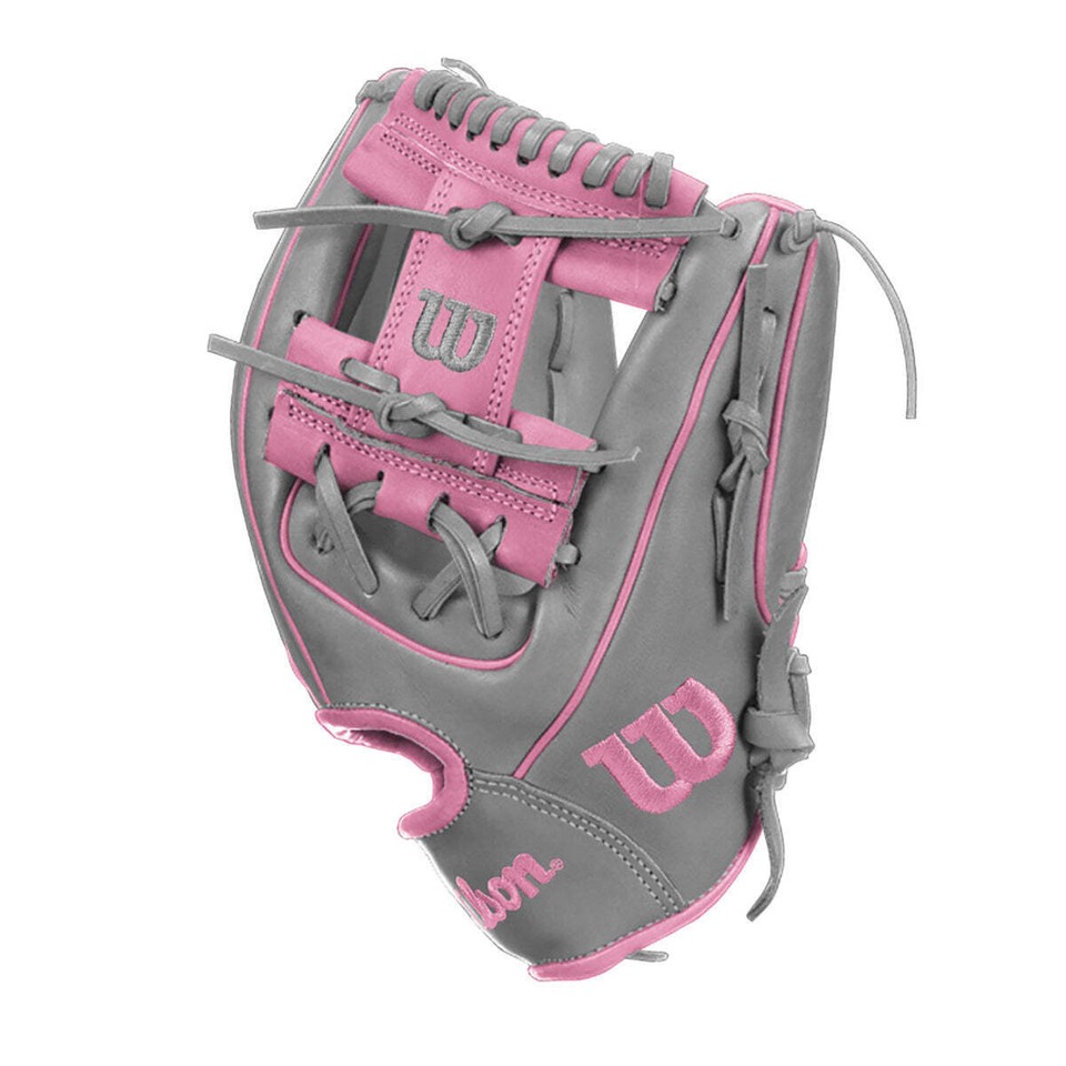 Wilson A2000 1786 11.5" Infield Baseball Glove - Gray/Pink - Right Hand ...