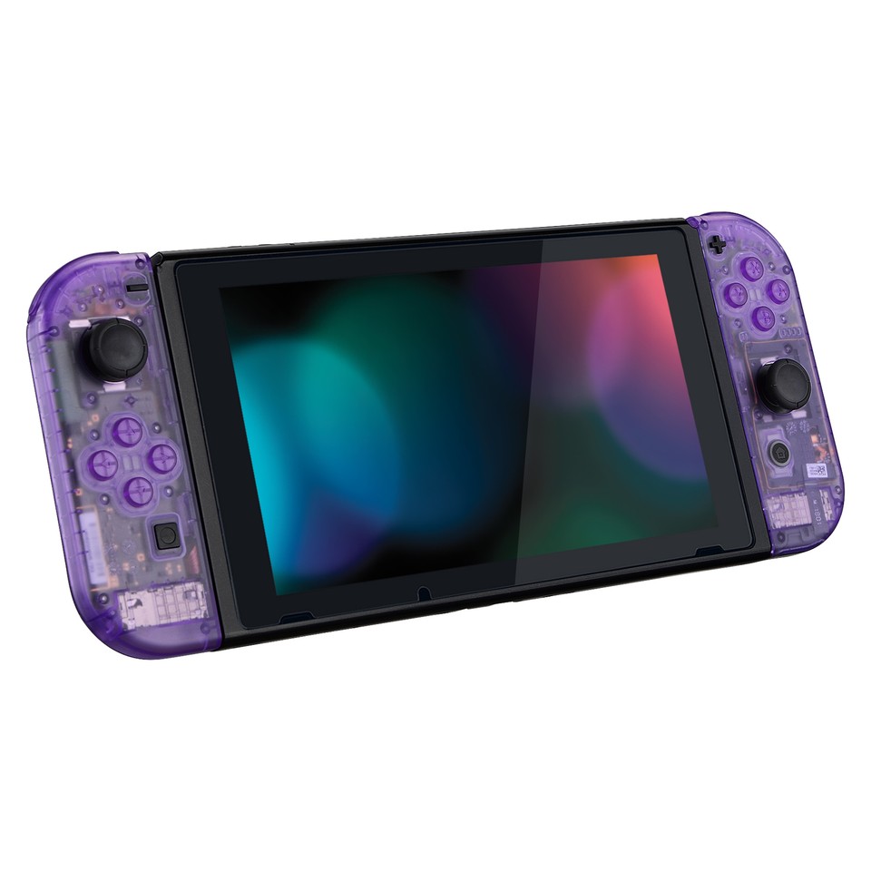 Clear Atomic Purple Full Set Housing Shell Case With Buttons for ...