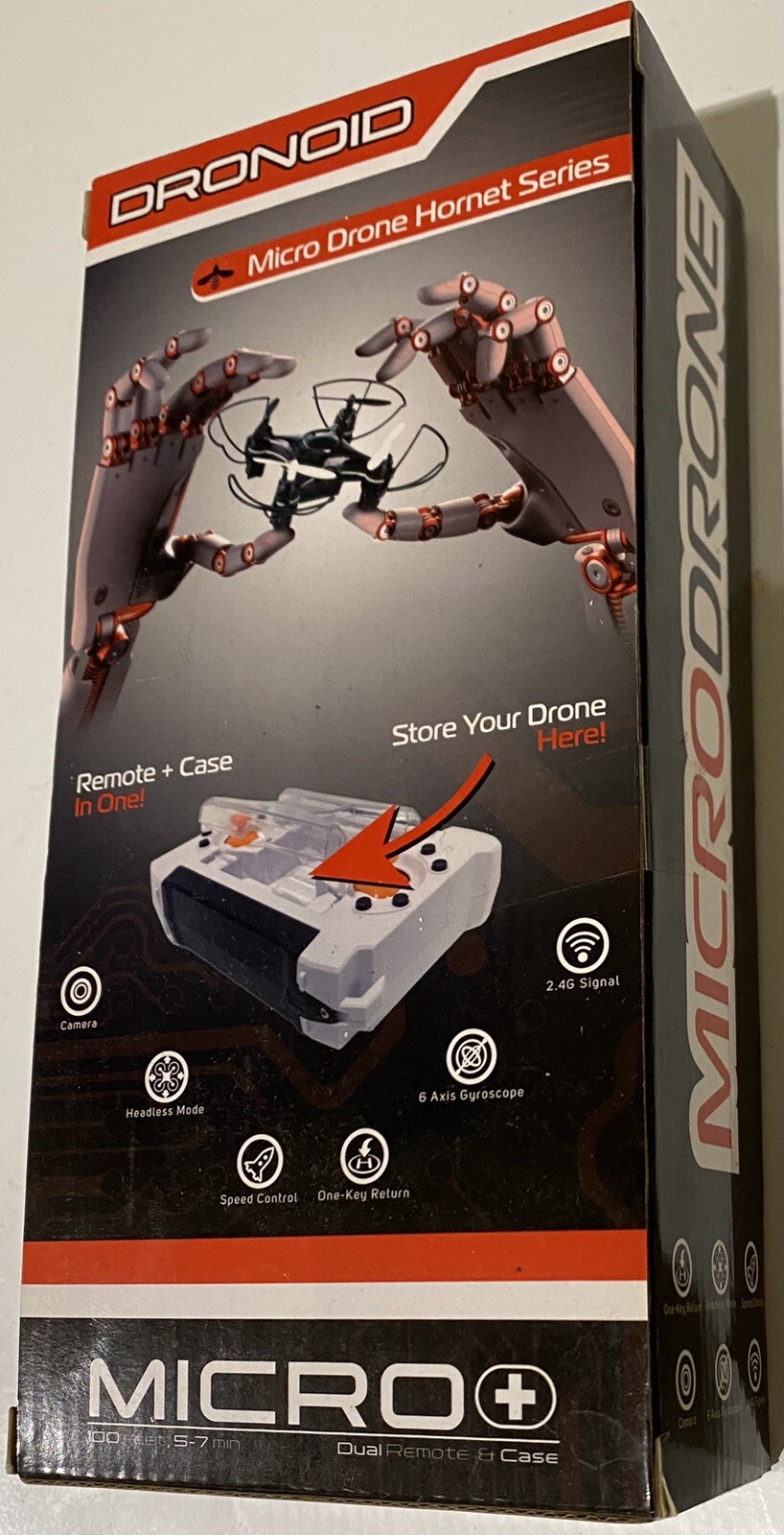 New Dronoid Micro Drone With Camera Hornet Series Dual Remote & Case Black TZUMI | eBay