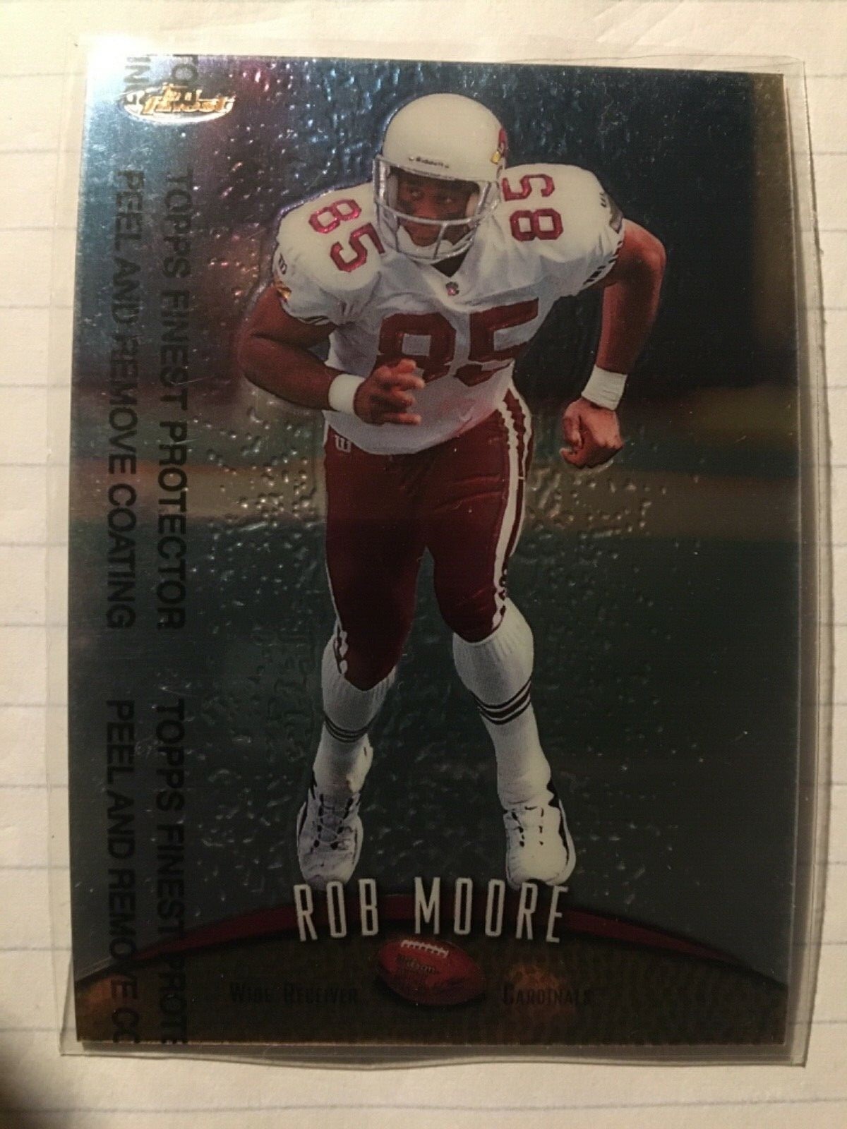 1998 Topps Finest Cardinals Rob Moore Football Card #110 | eBay