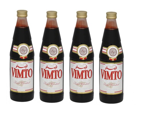 Vimto Fruit Syrup Concentrate 4 Glass Bottles 25 fl.oz each | eBay