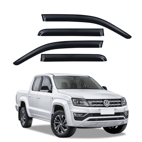 4PCS Wind Deflector Rain Guards for VW Amarok 2010-2022 Double Cab ...