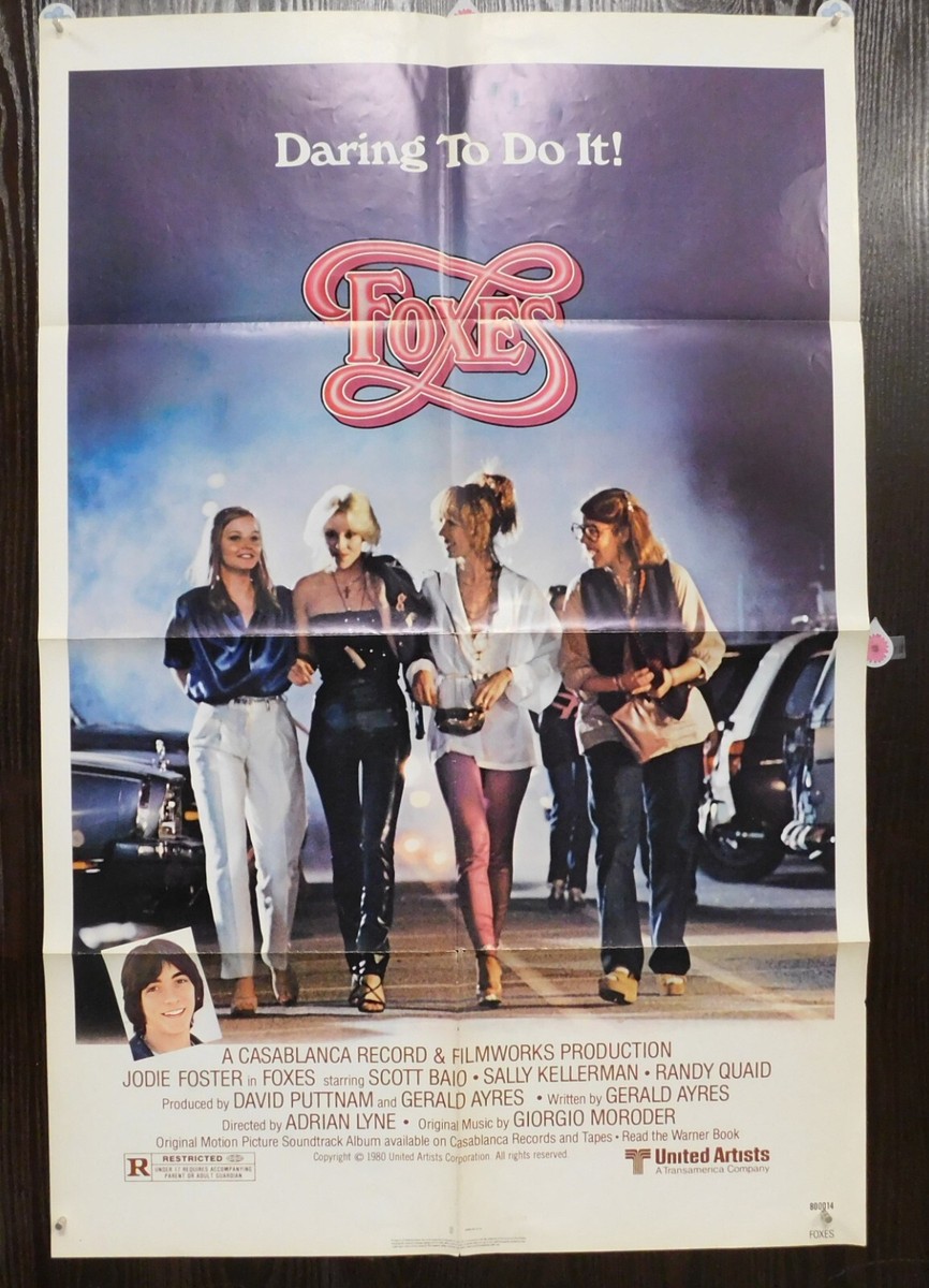Foxes Movie 1980 JODIE FOSTER CHERIE CURRIE SCOTT BAIO Foxes 1980 JPN
