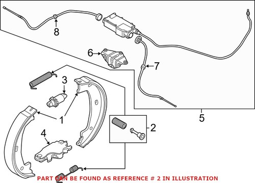 Genuine OEM Rear Parking Brake Hardware Kit For BMW 34410038346 | eBay