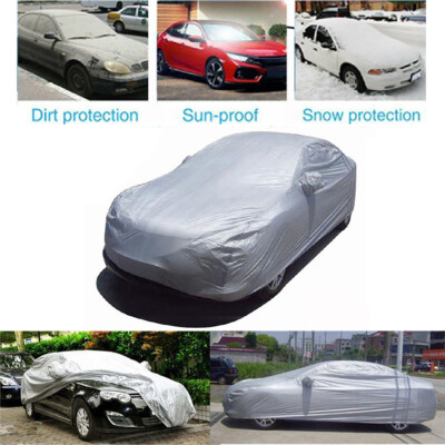 XL Large Car Cover All Weather Protection Outdoor UV Resistant Cover ...