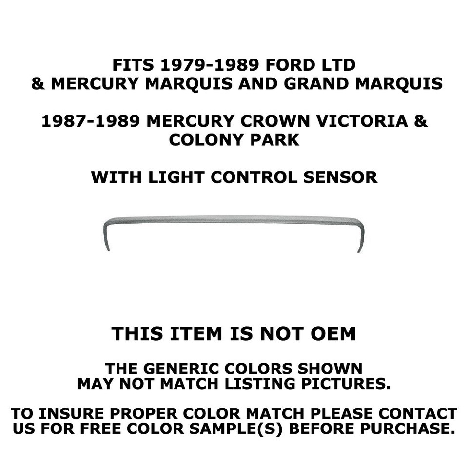 Coverlay 12-305-LGR for LTD Crown Victoria Light Gray Dash Board Cover ...
