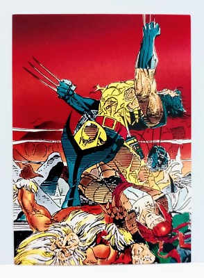 WOLVERINE 1992 MARVEL FROM THEN TIL NOW II BASE TRADING CARD 84 RIP AND ...