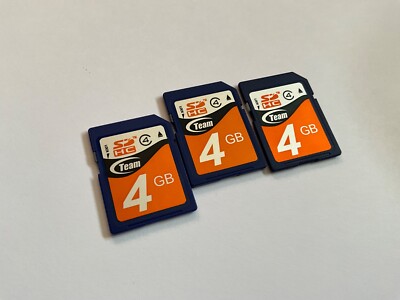 3pcs 4gb TEAM SDHC MEMORY CARD for SDHC NIKON CANON CAMERAS | eBay