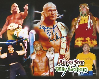 "SUPERSTAR" BILLY GRAHAM AUTOGRAPHED WRESTLING 11X14 PHOTO WWE W/PROOF ...