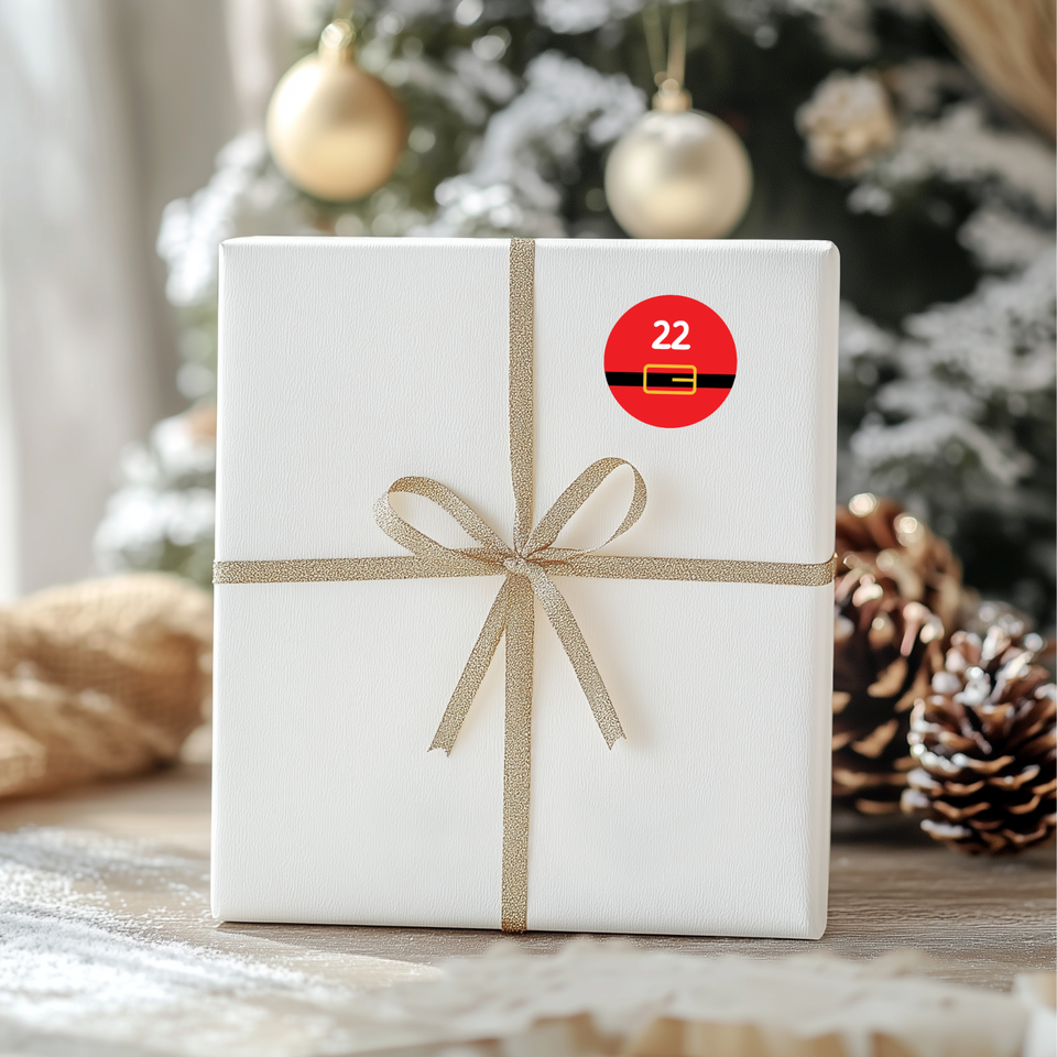Christmas advent calendar gift envelope seals stickers labels tags ...