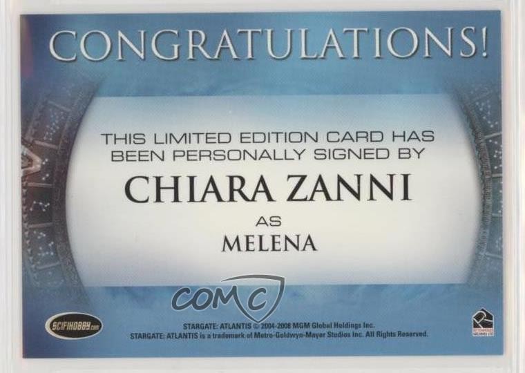 2009 Rittenhouse Stargate Heroes Update Atlantis Chiara Zanni as Melena ...