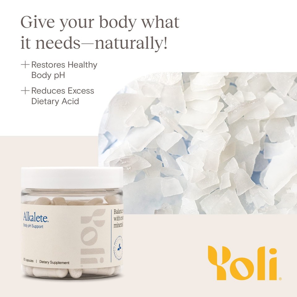 Yoli Alkalete - Calcium and Magnesium Supplement - 60 Capsules | eBay