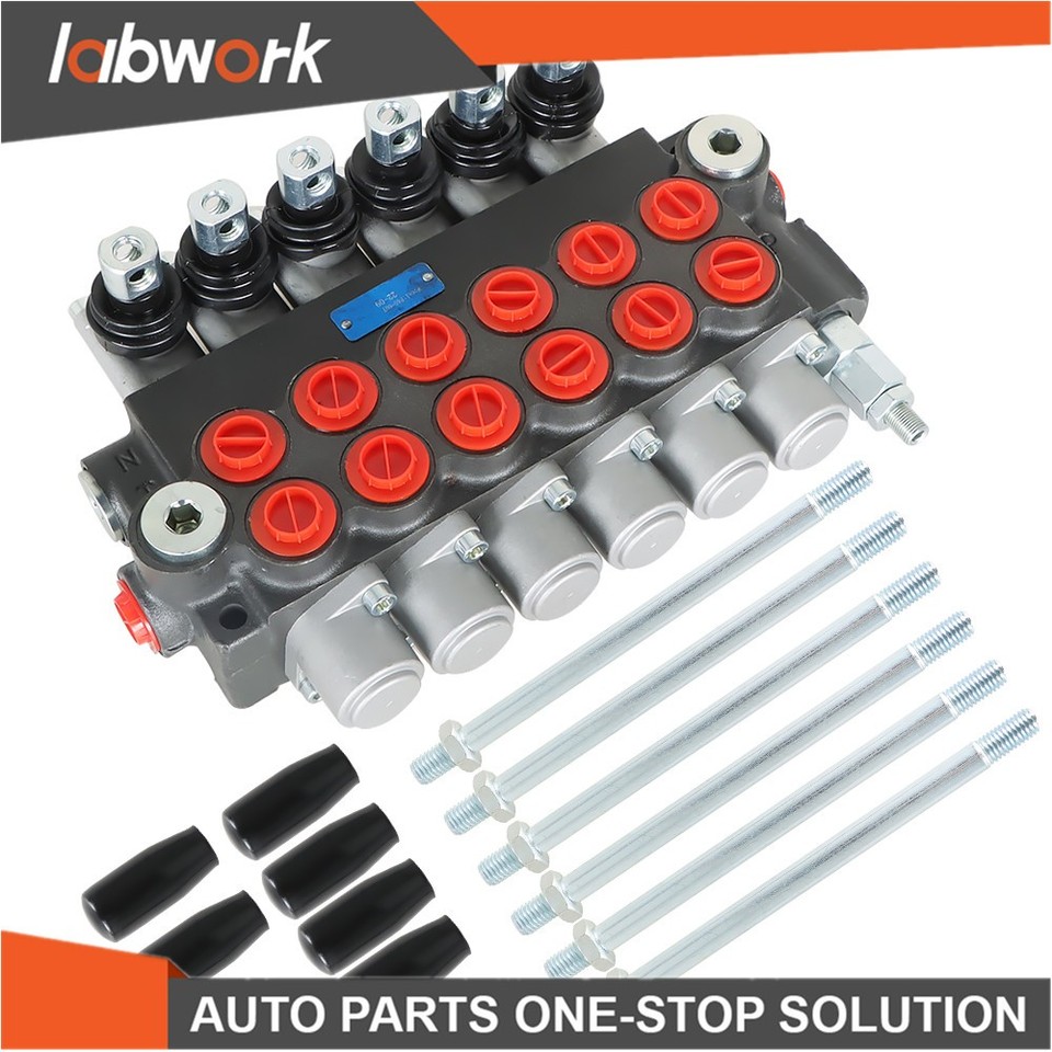 Labwork 6Spool Hydraulic Directional Control Valve 11gpm Adjustable ...