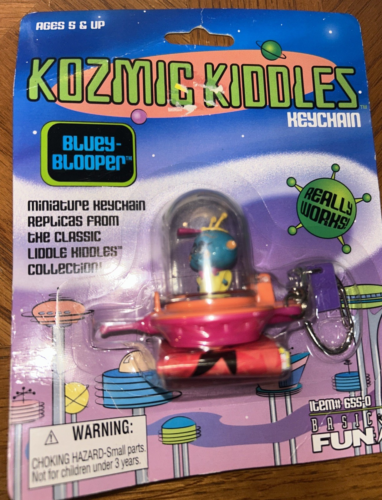 2001 Kozmic Kiddles Mattel Basic Fun Bluey Blooper Keychain 1968 Retro ...