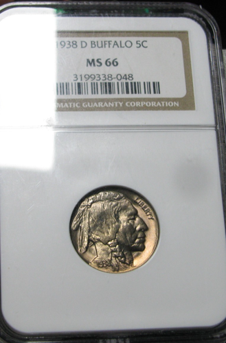 1938-D Buffalo Nickel ---- MS-66 NCG Graded Coin ---- #270C | eBay