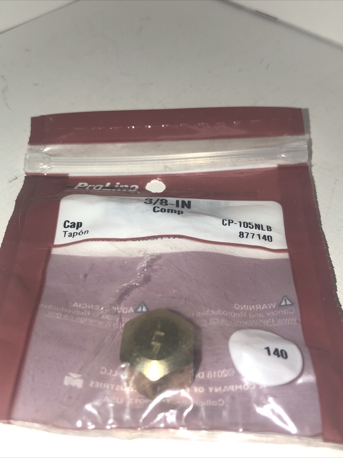 3/8" Compression Cap- 3/8" Compression Cap-Brass- | eBay