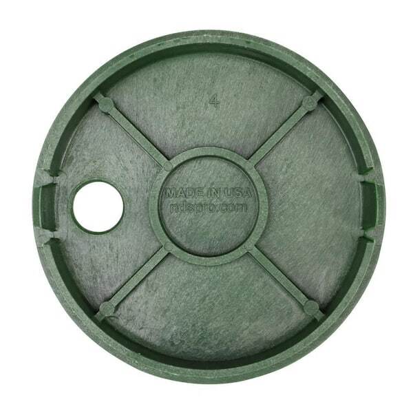 NDS Round 6 in. Valve Box and Cover 9 in. Height Black Box Green ICV ...