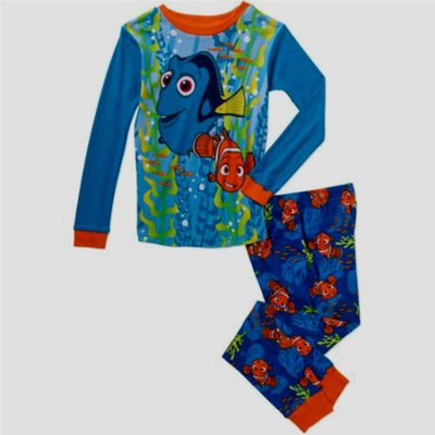 Disney Finding Dory Nemo Pajamas 2 Piece Set 6 7 Small Girls boys New ...