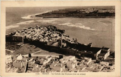 CPA AK MAROC RABAT - La Casbah des Oudayas (vue en avion) (280629) | eBay