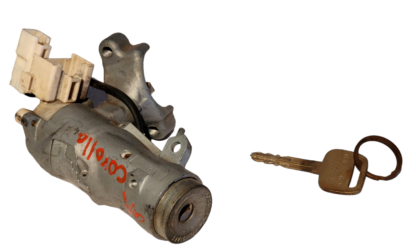1998-2001 TOYOTA COROLLA IGNITION LOCK CYLINDER ASSEMBLY W 1 KEY ...