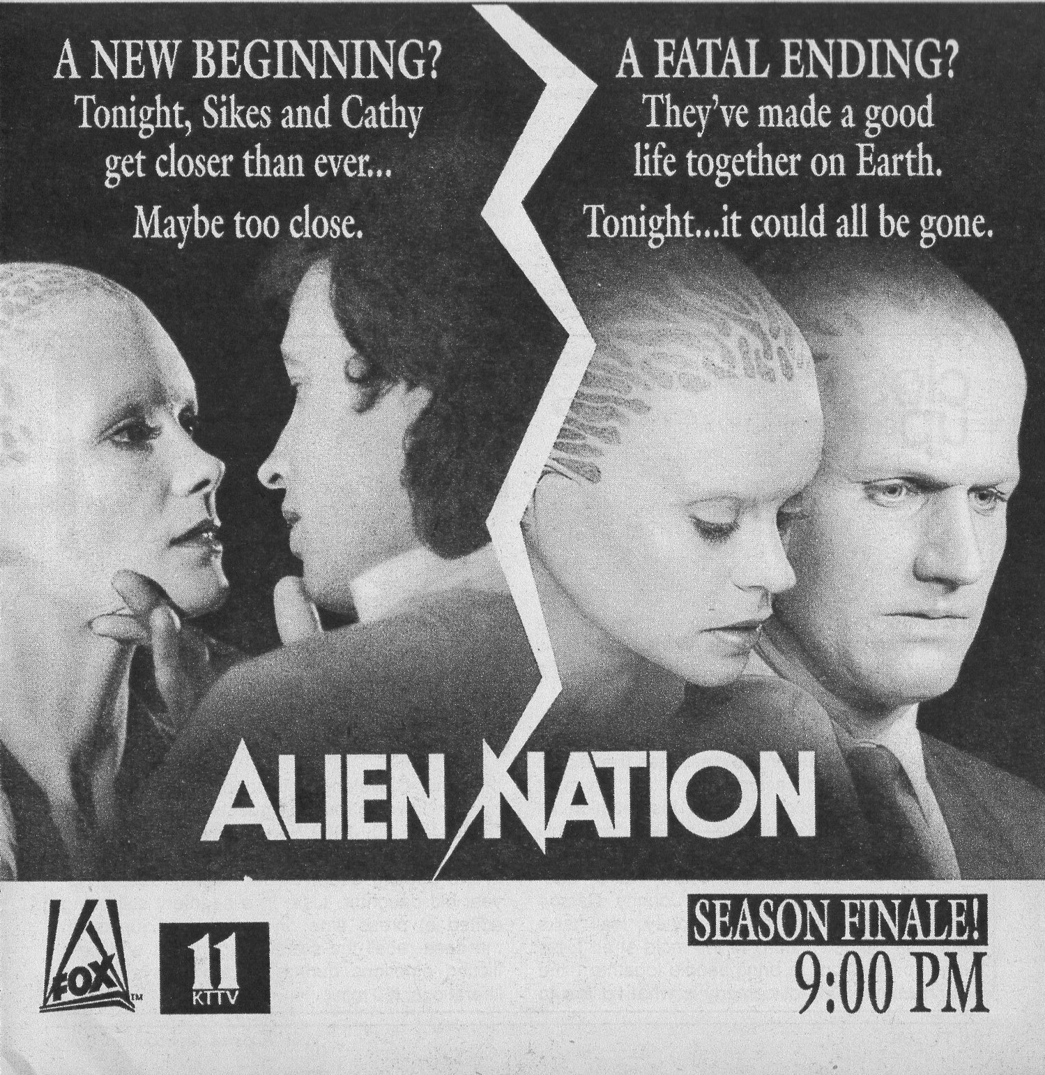 1990 TV AD ~ ALIEN NATION SEASON FINALE A NEW BEGINNING - A FATAL ...