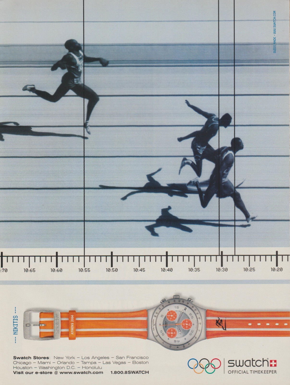 2004 Swatch Watches - Athens Olympics Track Runners Usain Bolt? - Print ...