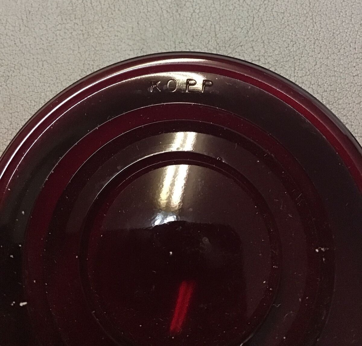 Lot Of 2 Red Kopp Glass Lens for Railroad Switch Marker Lantern 3L 3F ...