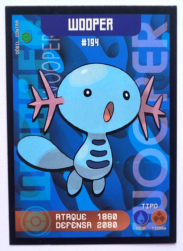 CARD POKEMON EJ VOL. I #194 WOOPER 2020 Johto PERU South America ...