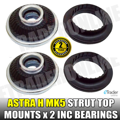 Vauxhall Astra H Front Strut Top Mounts & Bearings MK5 Suspension PAIR ...