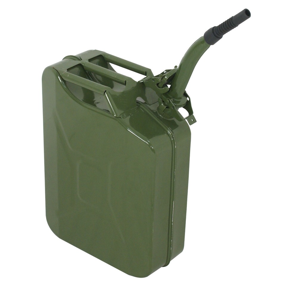 5 Gallon 20L Jerry Can Army Army Backup Military Steel Tank Durable Use ...