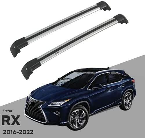 2Pcs Roof Rail Racks Cross Bars Lockable Crossbars Fits for Lexus RX ...