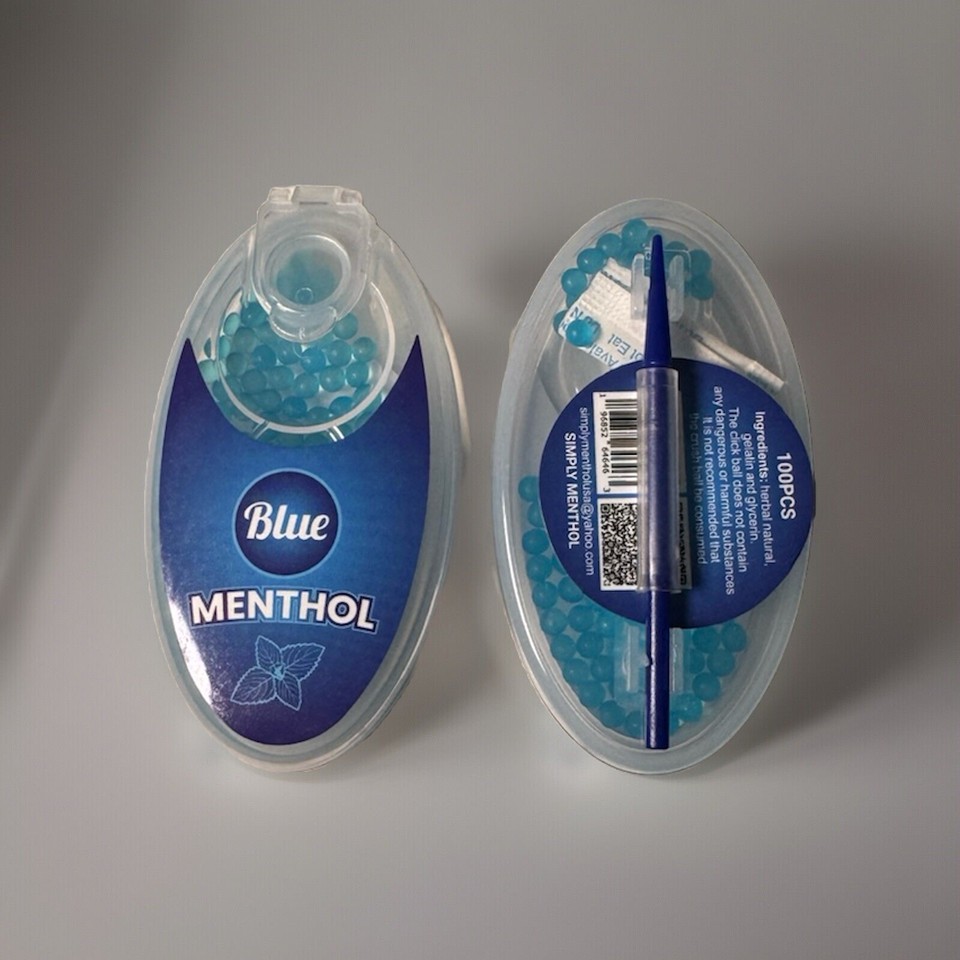 Original Classic Crush Balls Blue Menthol Aroma Burst Beads (20X Bundle ...