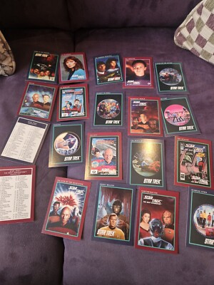 1991 paramount pictures trading cards lot 20 star trek card collectible ...