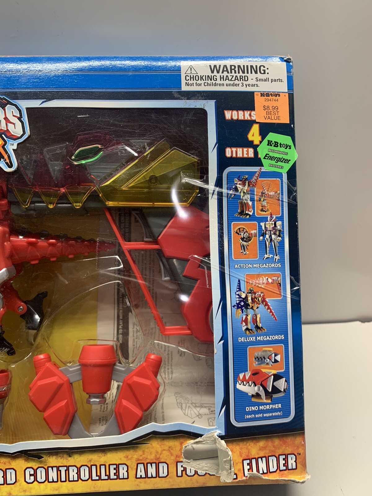 Power Rangers Dino Thunder Dino Red Zord Controller Fossil Finder ...