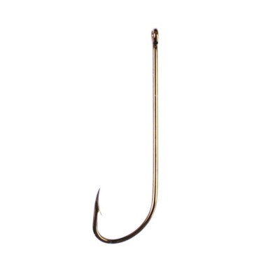 Eagle Claw Long Shank Fishing Hook Size 2 Forged 2X Long Plain Shank ...