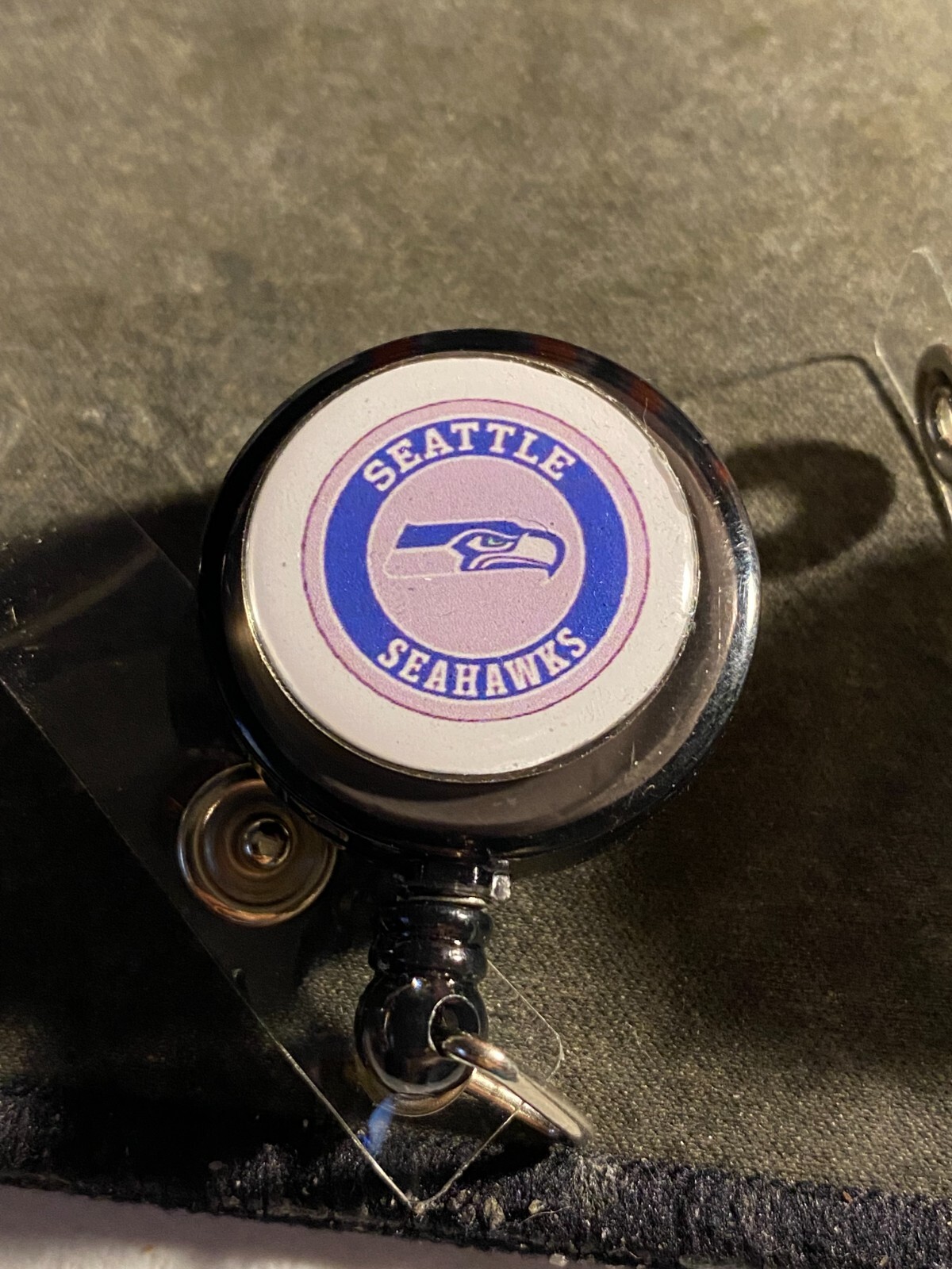 Seattle Seahawks retractable badge holder | eBay