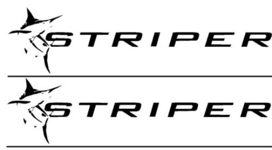 Pair OF 6." x 21" Striper BOAT Hull Decals Marine Grade Your Color ...