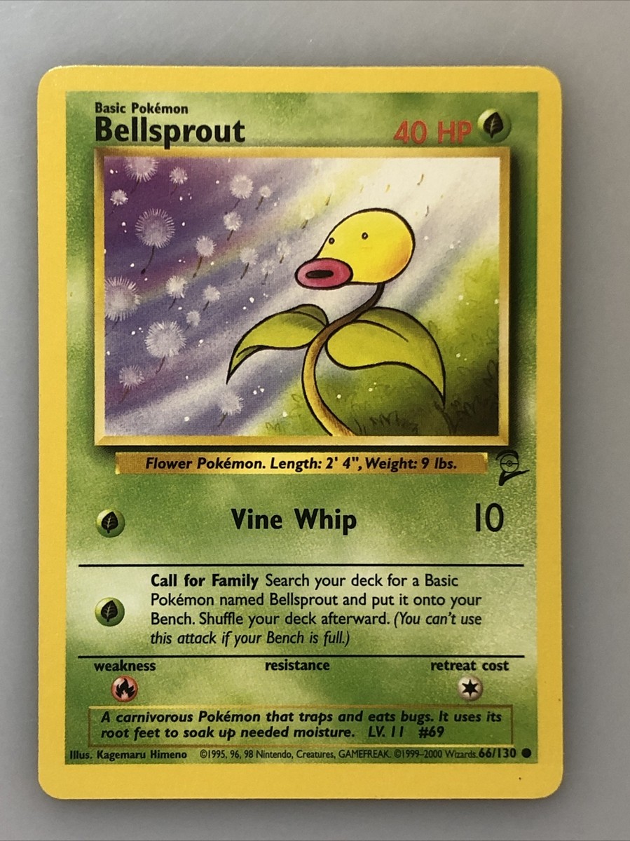 Pokemon Bellsprout Card