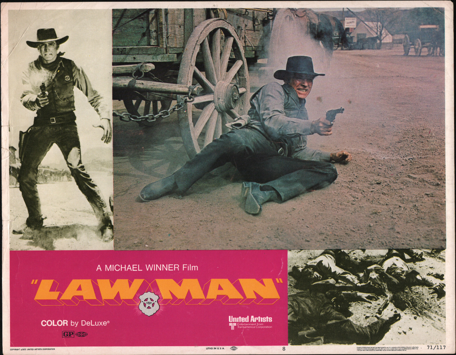 LAWMAN original 1971 lobby card BURT LANCASTER 11x14 movie poster | eBay
