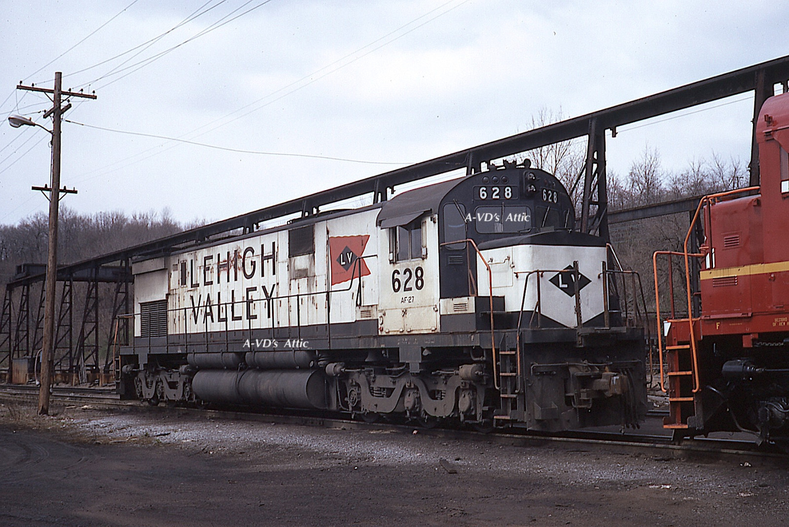 Orig slide LV Lehigh Valley 628 Alco C628 Bethlehem PA 1973 | eBay