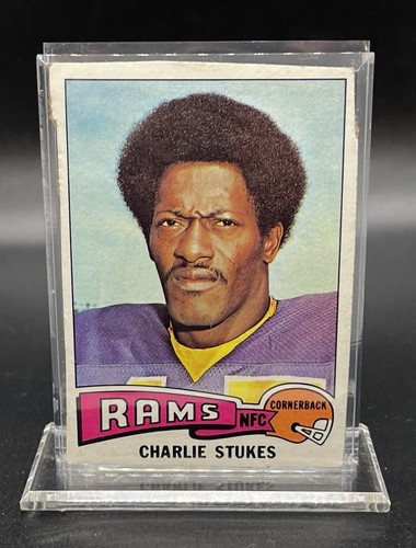 1975 Topps Charlie Stukes Los Angeles Rams #66 Damaged Scissorhands ...