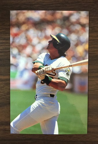 1989 JOSE CANSECO #6 of 8 Barry Colla 3-1/2" x 5-1/2 "Postcard Athletic ...