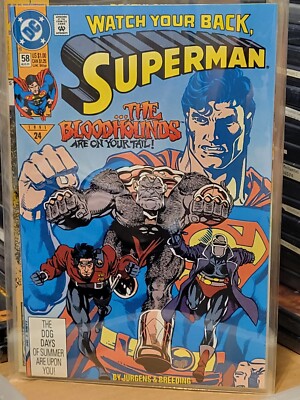 Superman #58 (1991, DC Comics) New Warehouse Comics Inventory in VG/VF ...