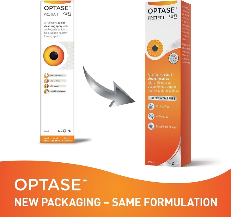 Optase Protect Cleansing Eye Spray Antibacterial – Preservative Free ...
