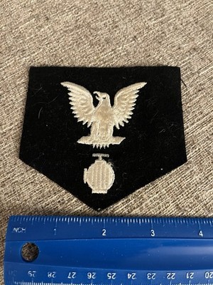 US Navy Utilitiesman Enlisted Rate Rating Patch Black INV16164 | eBay