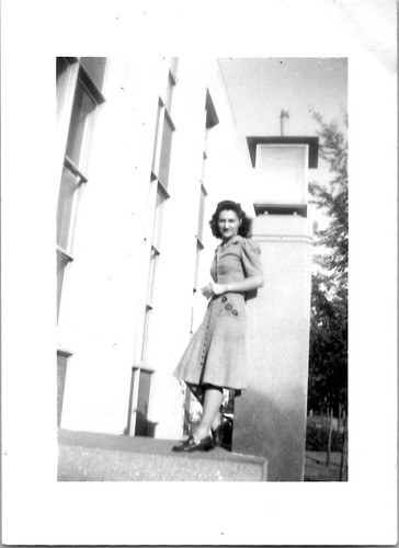 Pretty Flirty Woman Sexy Legs Snapshot Risqué Americana 1940s Vintage ...