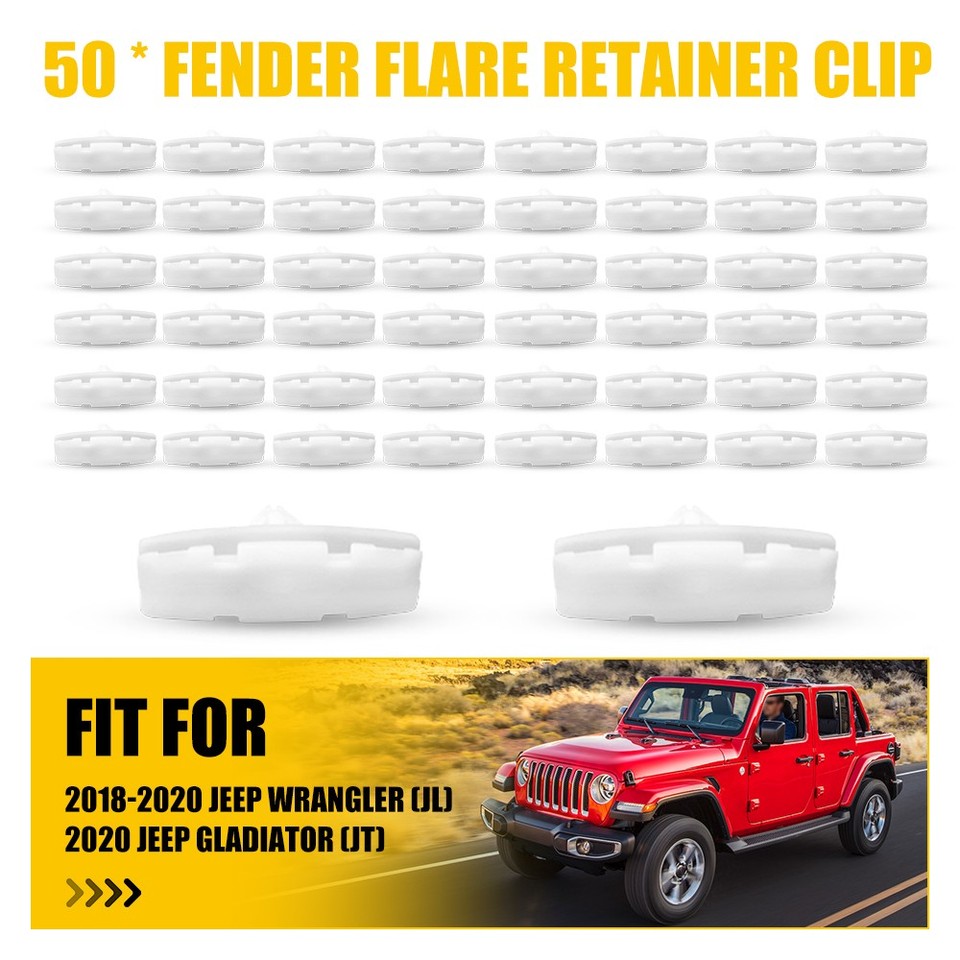 50 X Fender-Flare Retainer-Clip For Jeep Wrangler JL 18 -20 For ...