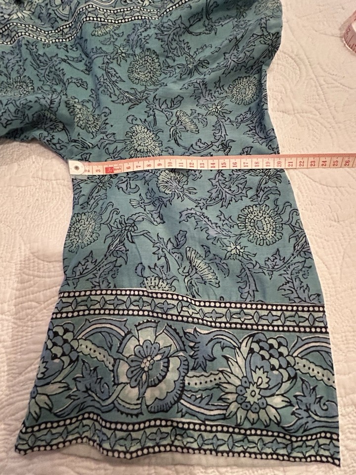 Tree of Life Free Size Short Cotton Dress Hand block inspired print ...