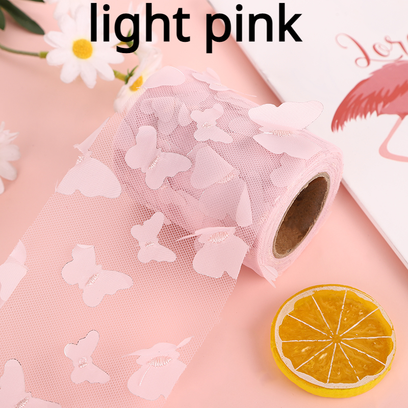 10 Yards Tulle Mesh Ribbon Net 3D Butterfly Trimming Edge Sewing for ...