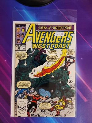 AVENGERS WEST COAST #54 9.2 (FANTASTIC FOUR #1 SWIPE) MARVEL COMIC BOOK ...